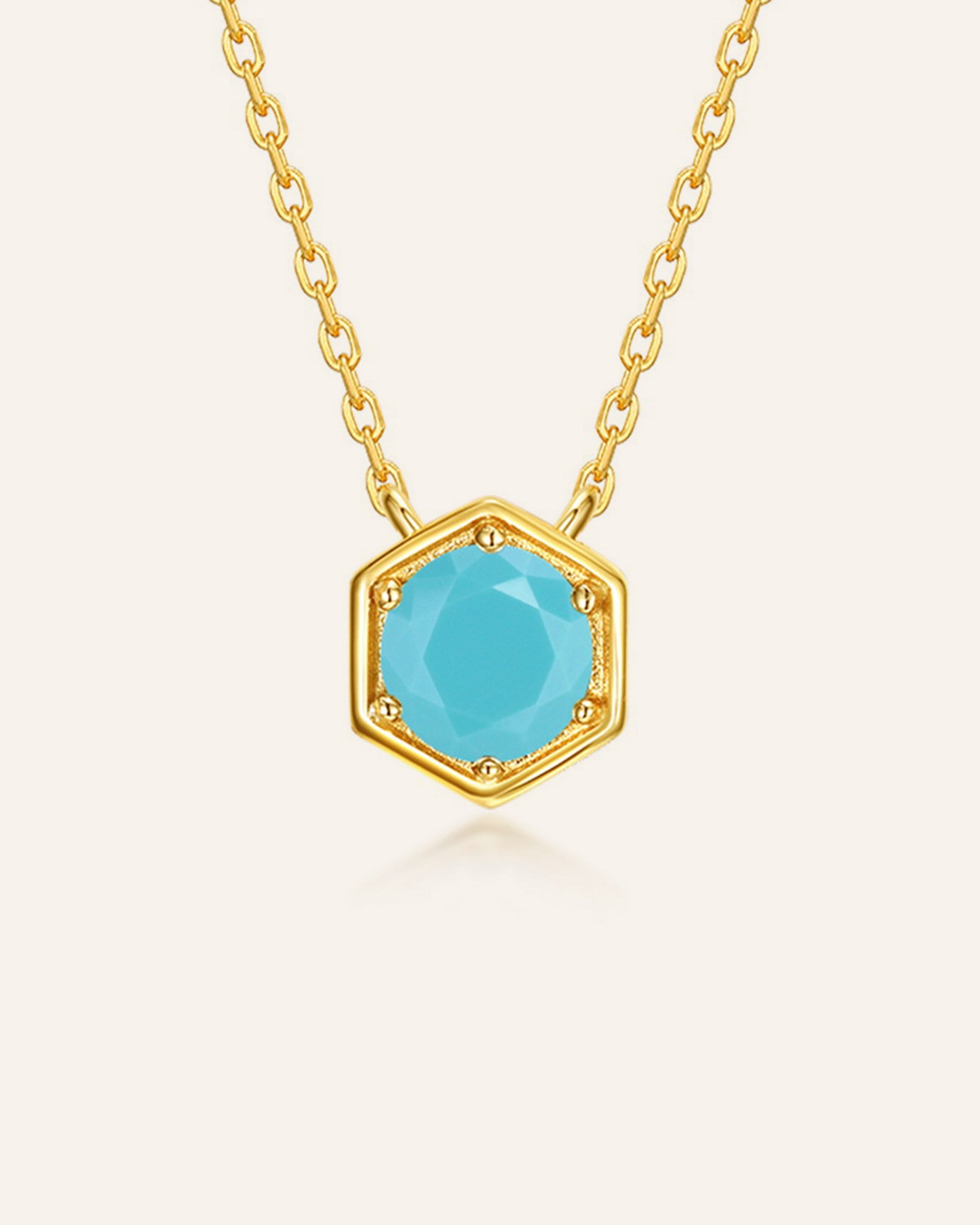 December Birthstone Necklace – Turquoise