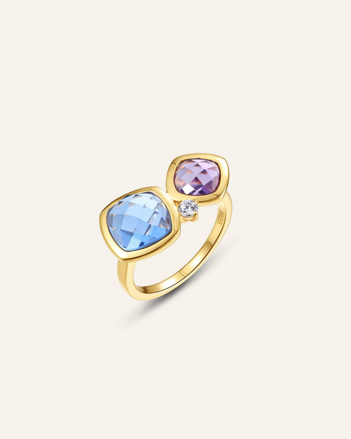 Twilight Duo Gemstone Ring – The Sparkle Sign